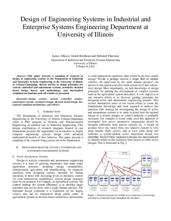 (PDF) Design of Engineering Systems in Industrial and Enterprise ...