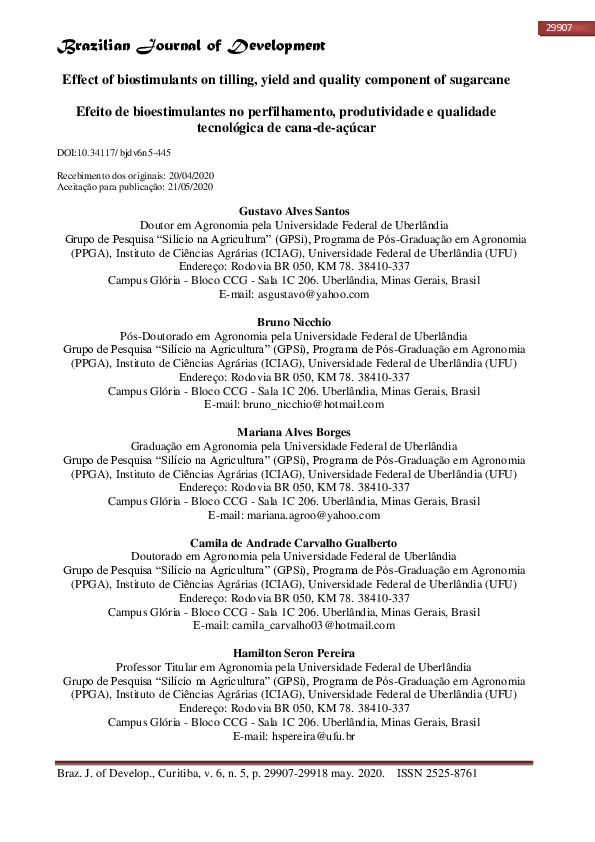 (PDF) Effect of biostimulants on tilling, yield and quality component ...