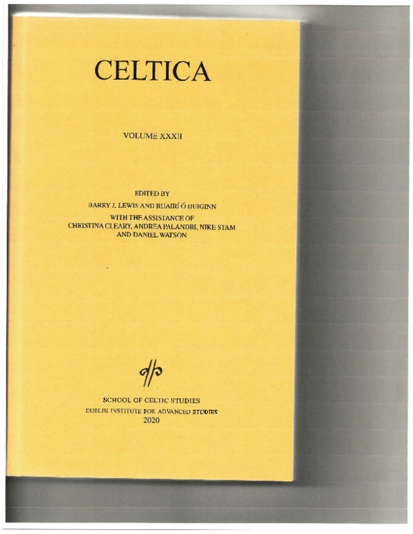 (PDF) Eska Brittonic spirantisation