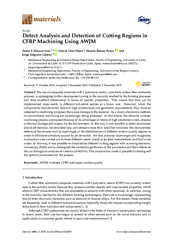Pdf Defect Analysis And Detection Of Cutting Regions In Cfrp