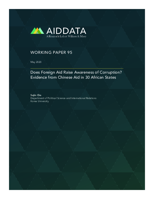 (PDF) Does Foreign Aid Raise Awareness of Corruption?
