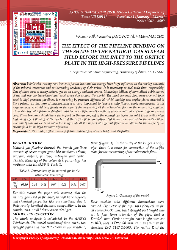 (PDF) The Effect of the Pipeline Bending on the Shape of the Natural ...