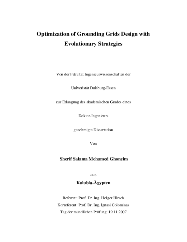 (PDF) Surface Potential Calculation for Grounding Grids
