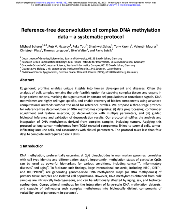 Pdf Reference Free Deconvolution Visualization And Interpretation Of