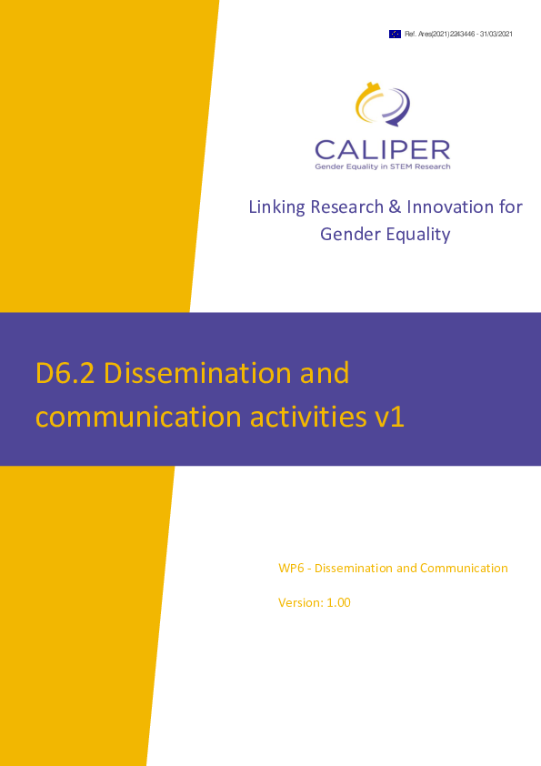 (PDF) D6.2 Dissemination and communication activities v1