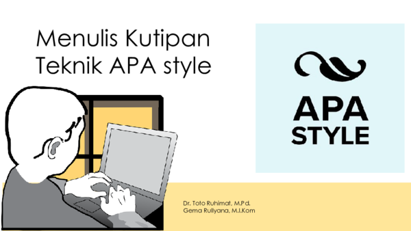 (PDF) Teknik Kutipan APA Style
