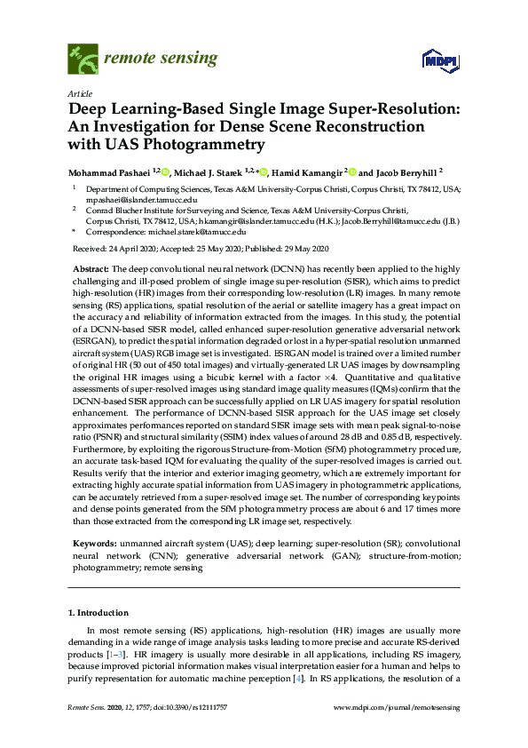 (PDF) Deep Learning-Based Single Image Super-Resolution: An ...