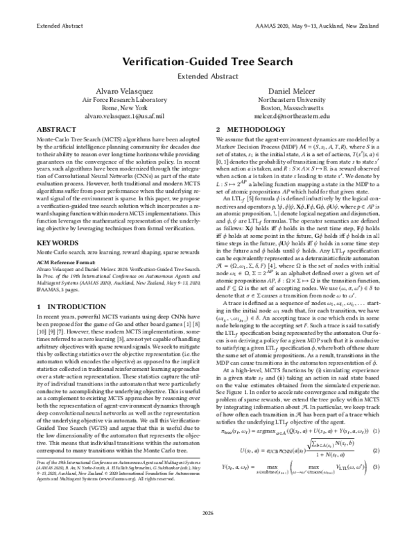 (PDF) Verification-Guided Tree Search