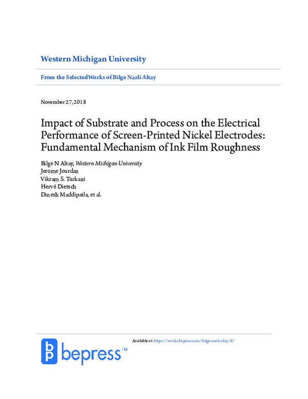 (PDF) The Impact of Substrate and Process on the Electrical Performance ...