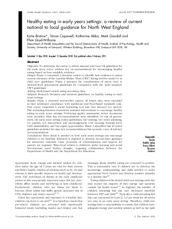 pdf-healthy-eating-in-early-years-settings-a-review-of-current