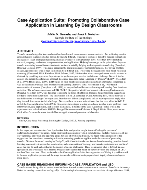 (PDF) Case application suite