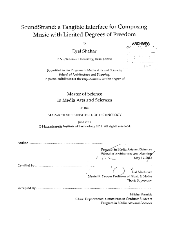 (PDF) SoundStrand: a Tangible Interface for Composing Music with ...