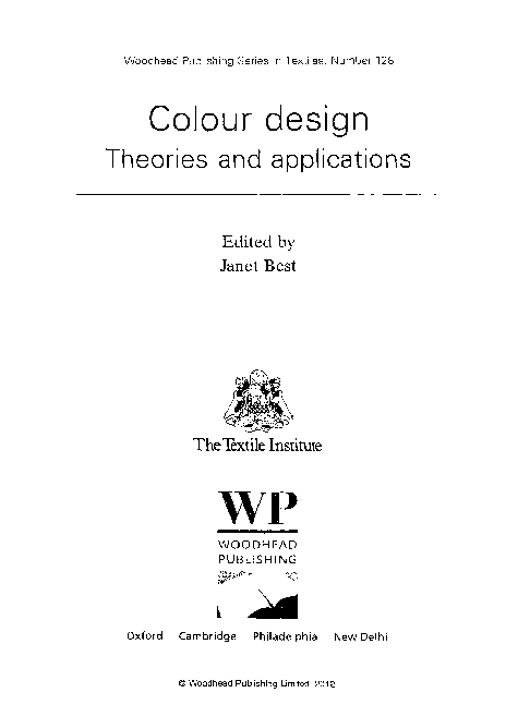 (PDF) Colour design: theories and applications