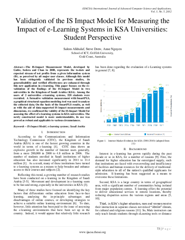 (PDF) Abstract—The IS-Impact Measurement Model, developed by