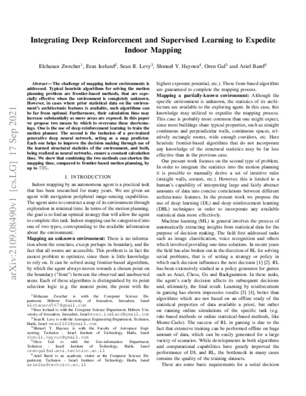 (PDF) Integrating Deep Reinforcement and Supervised Learning to ...