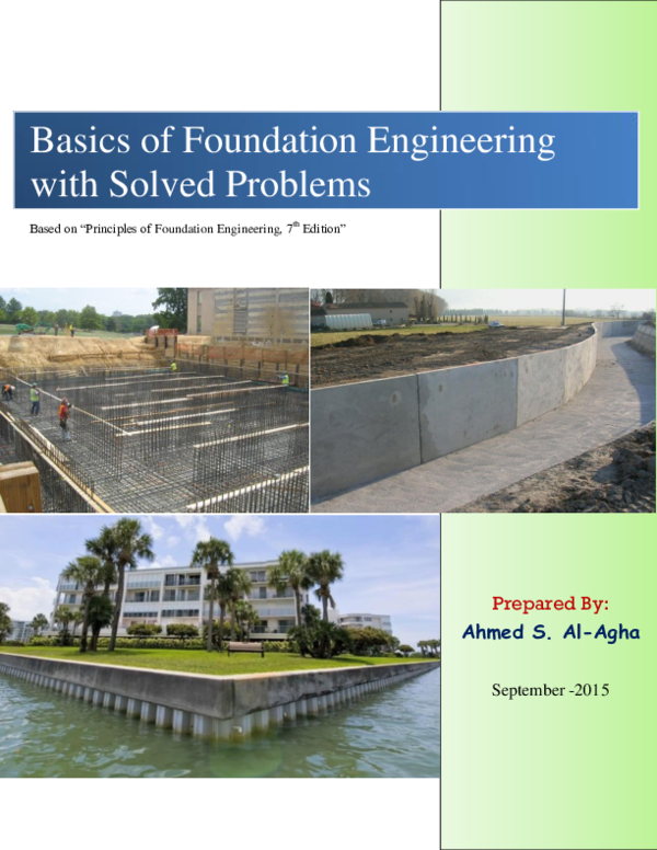 (PDF) Basics of Foundation Engineering with Solved Problems