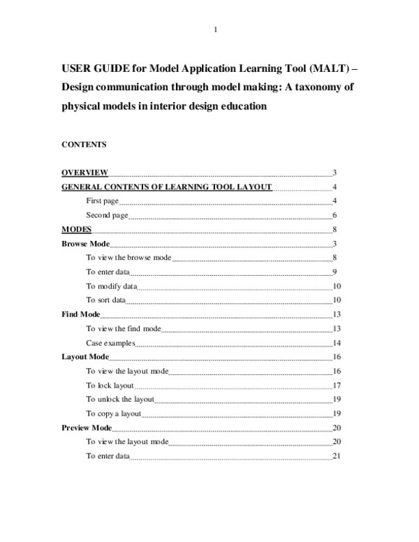 (PDF) Design communication through model making: A taxonomy of physical ...