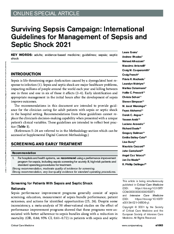 (PDF) Surviving Sepsis Campaign International.21-