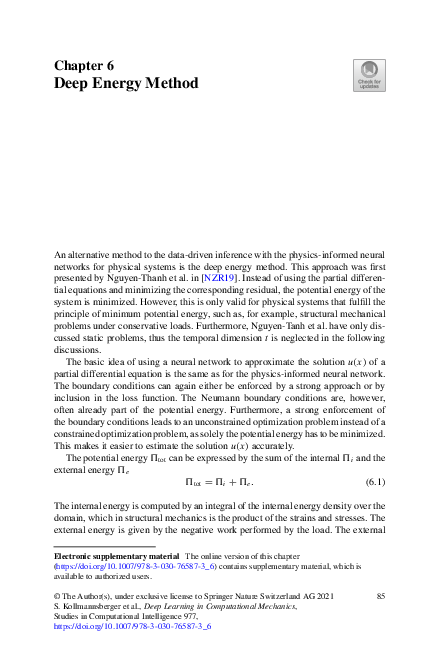 (PDF) Deep Energy Method