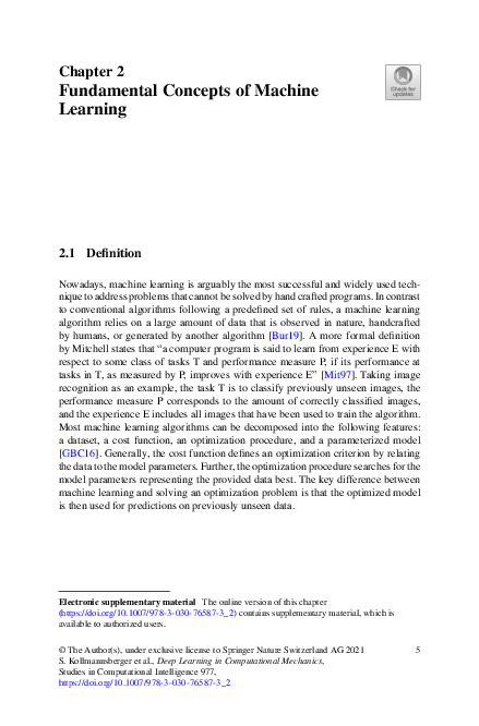 (PDF) Fundamental Concepts of Machine Learning