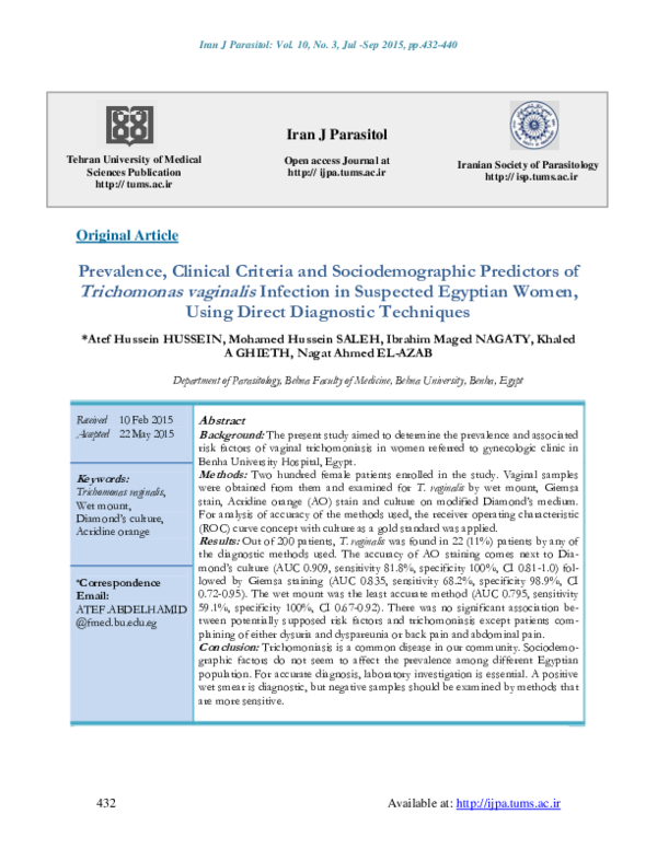 (PDF) Prevalence, Clinical Criteria and Sociodemographic Predictors of ...