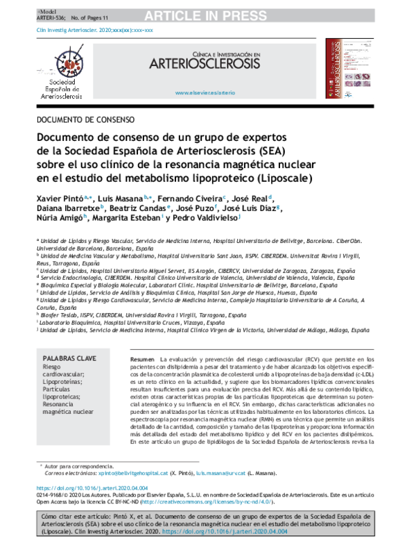 (PDF) Documento de consenso de un grupo de expertos de la Sociedad ...