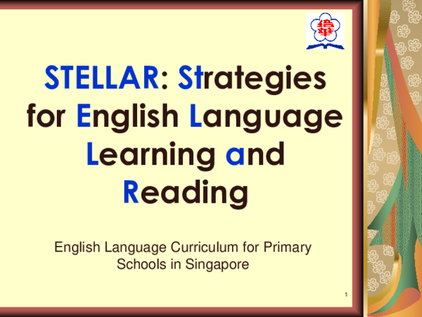(PDF) STELLAR® (STrategies for English Language Learning and Reading)