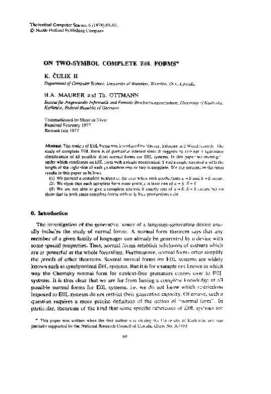 (PDF) On two-symbol complete EOL forms