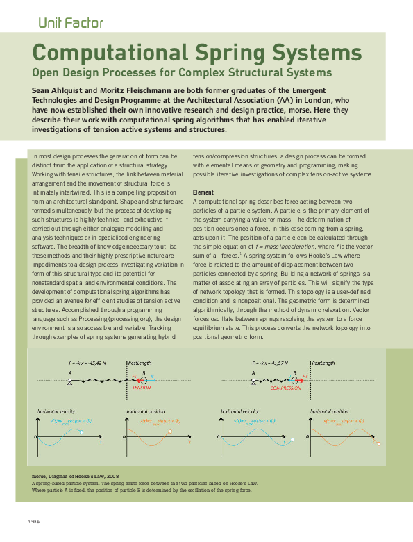 (PDF) Computational Spring Systems: Open Design Processes for Complex ...