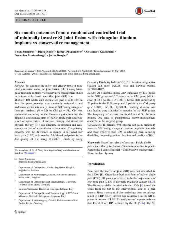 (PDF) Six-month outcomes from a randomized controlled trial of ...
