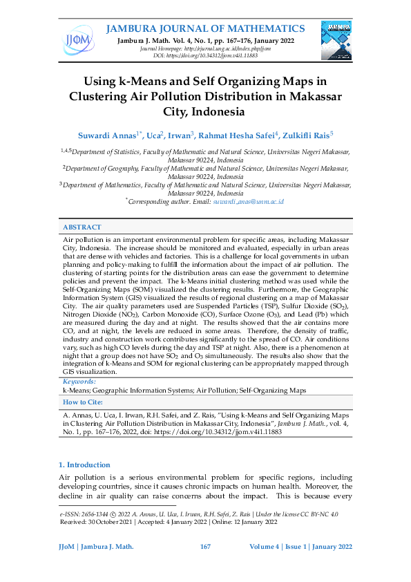(PDF) Using k-Means and Self Organizing Maps in Clustering Air ...