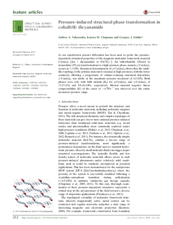 (PDF) Pressure induced structural phase transformation in TiN: A first-principles study