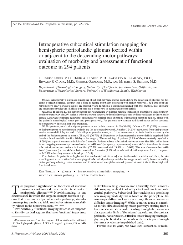 (PDF) Intraoperative subcortical stimulation mapping of language ...