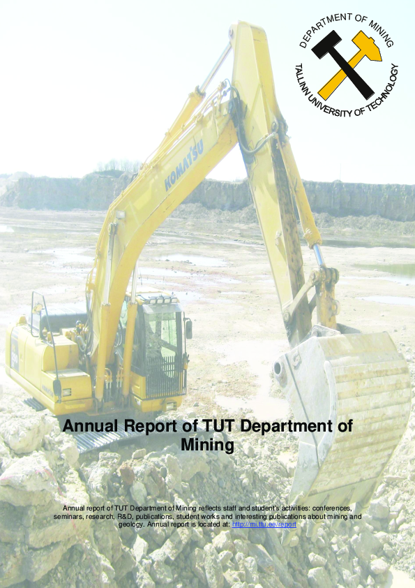 (PDF) Annual Report of TUT Department of Mining