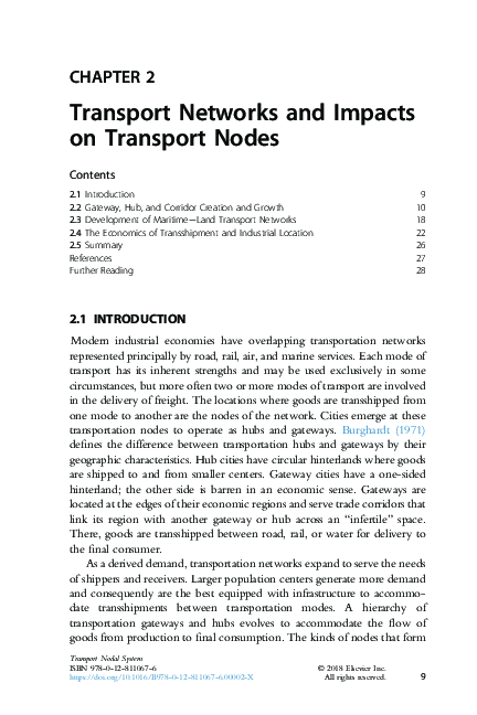 (PDF) Transport Networks and Impacts on Transport Nodes