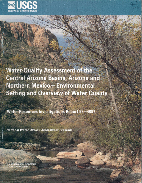 (PDF) Water-quality assessment of the Central Arizona Basins, Arizona ...
