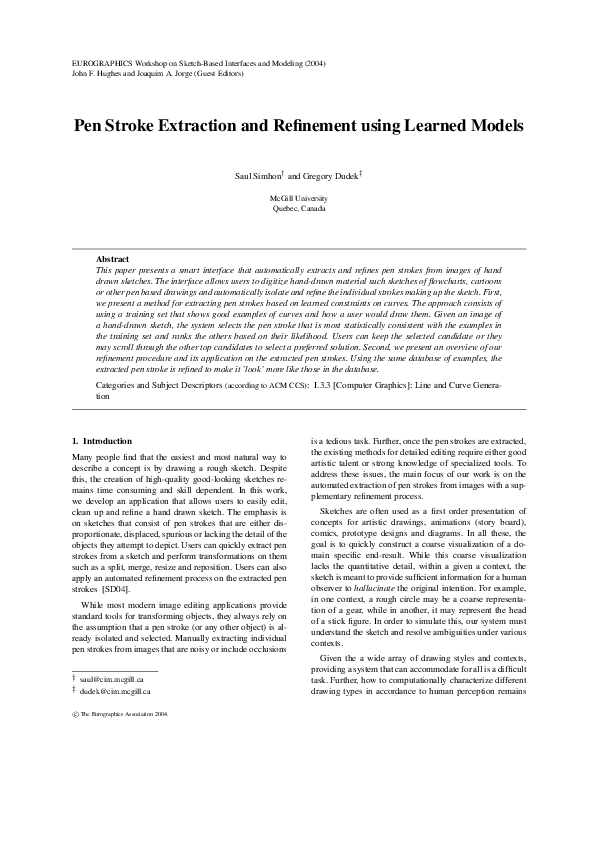 Pdf Pen Stroke Extraction And Refinement Using Learned Models
