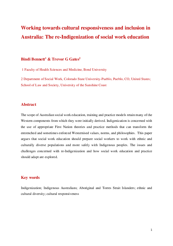 (PDF) Working towards cultural responsiveness and inclusion in ...