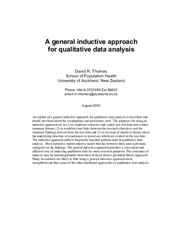 (PDF) Qualitative Data Analysis