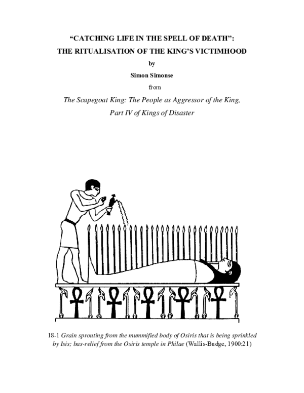 (PDF) The Ritualisation of the King's Sacrificial Destiny