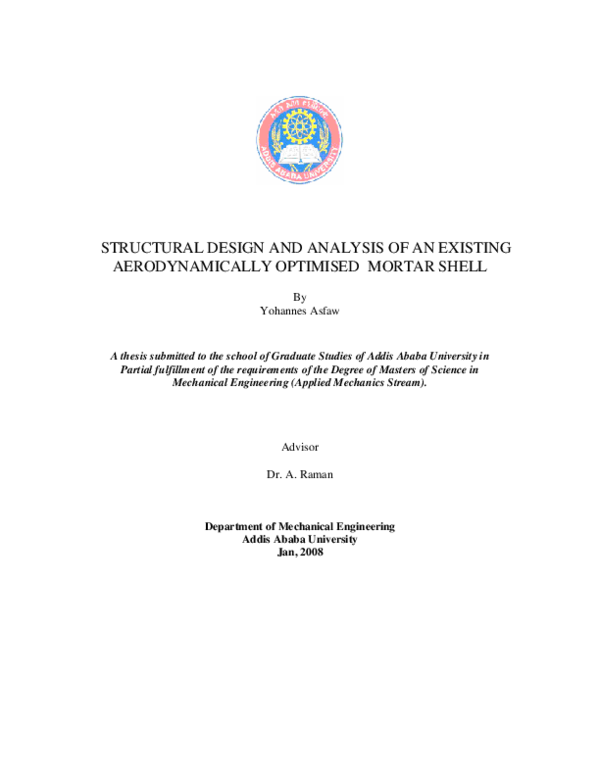 (PDF) Structural Design and Analysis of an Existing Aerodynamically ...