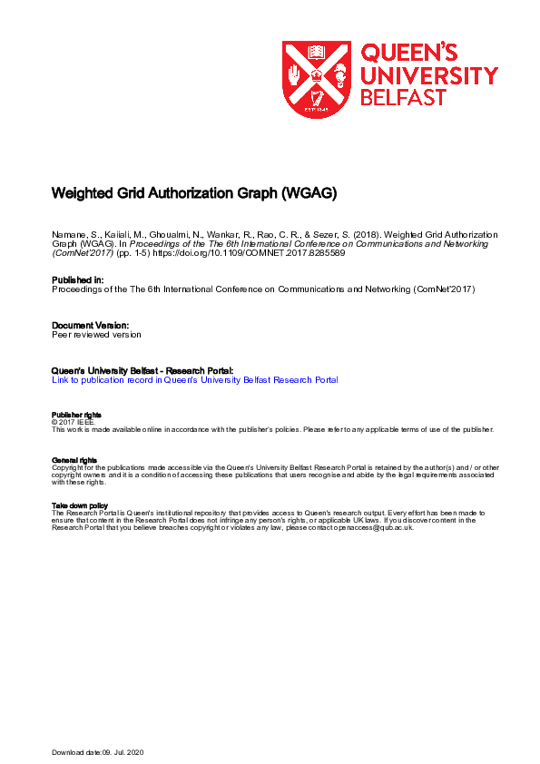 Pdf Weighted Grid Authorization Graph Wgag Nacira Ghoualmi