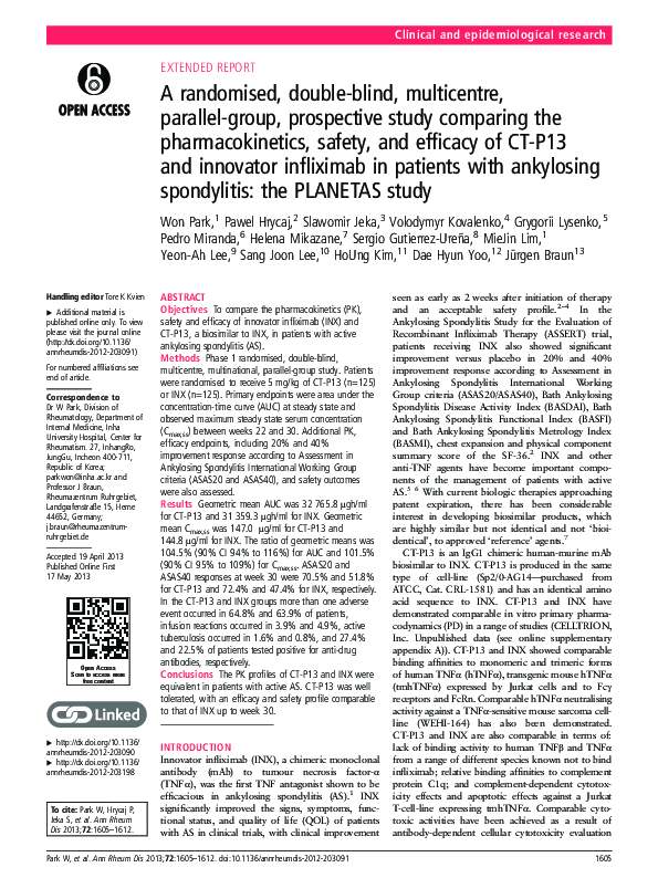 (PDF) A randomised, double-blind, multicentre, parallel-group, prospective study comparing the ...