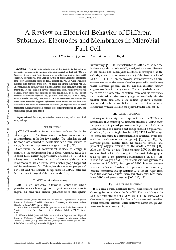 (PDF) A Review On Electrical Behavior Of Different Substrates ...