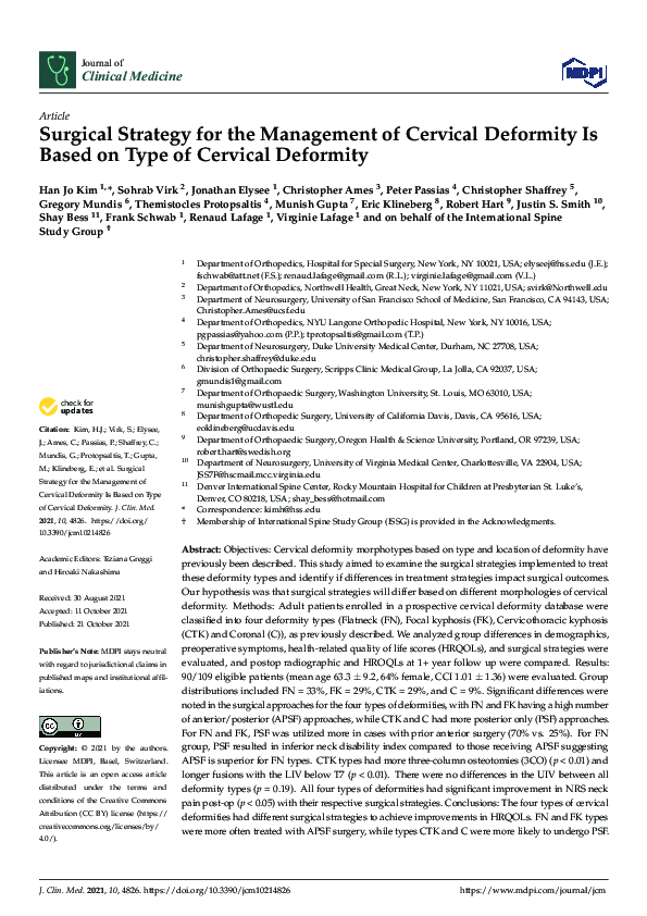 (PDF) Surgical Strategy for the Management of Cervical Deformity Is ...