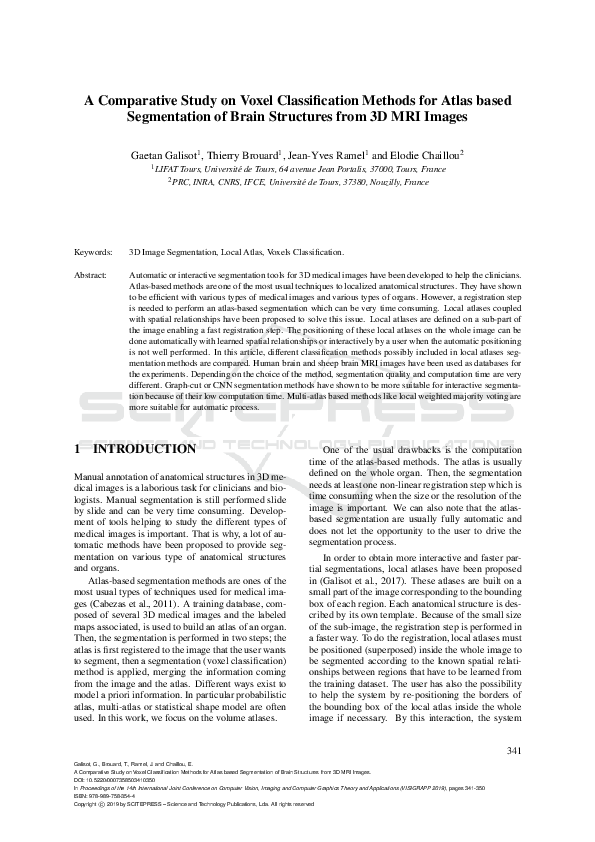 (PDF) A Comparative Study on Voxel Classification Methods for Atlas based Segmentation of Brain ...