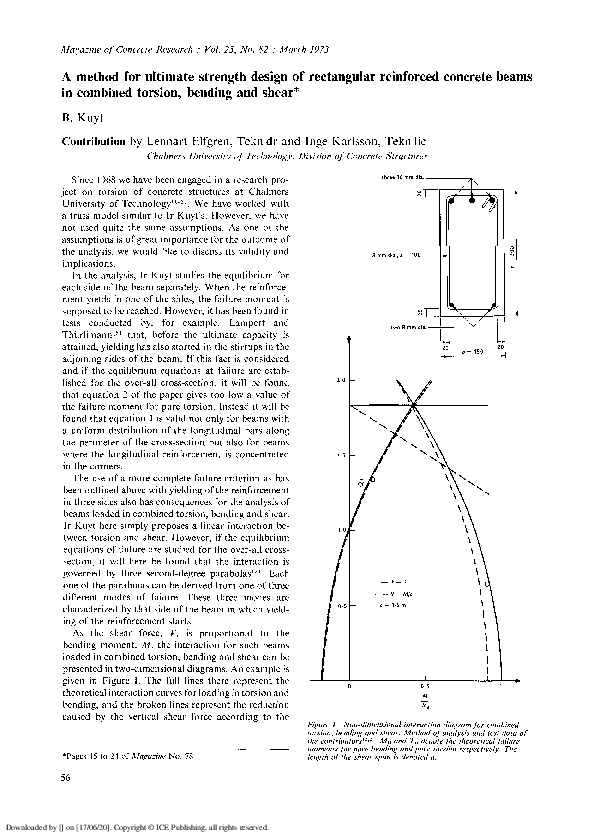 (PDF) Discussion: A method for ultimate strength design of rectangular ...