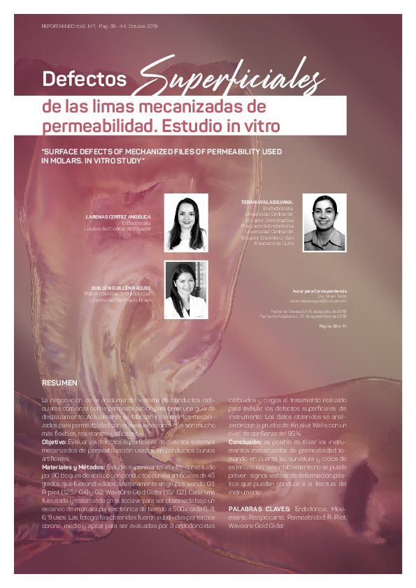 (PDF) DEFECTOS SUPERFICIALES DE LAS LIMAS MECANIZADAS DE PERMEABILIDAD ...