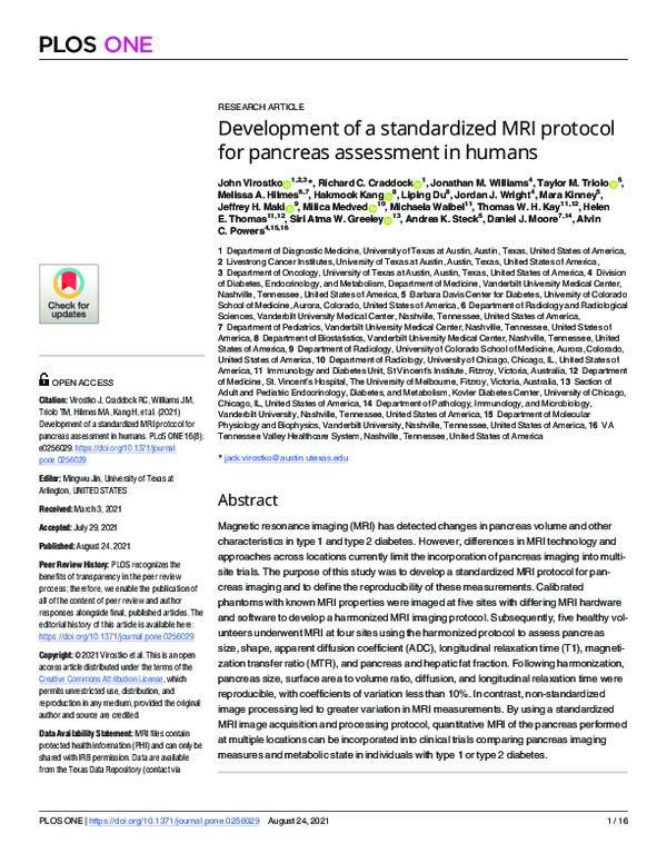 (PDF) Development of a standardized MRI protocol for pancreas ...