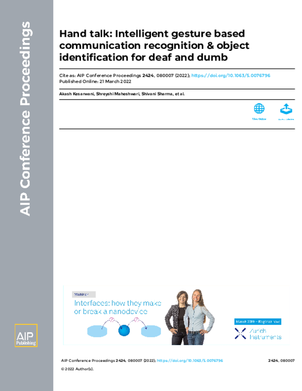 (PDF) Hand talk: Intelligent gesture based communication recognition ...